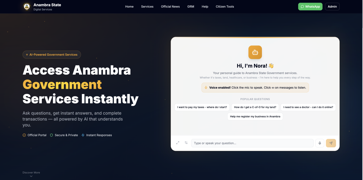Anambra State Launches AI-Powered SmartGov Platform